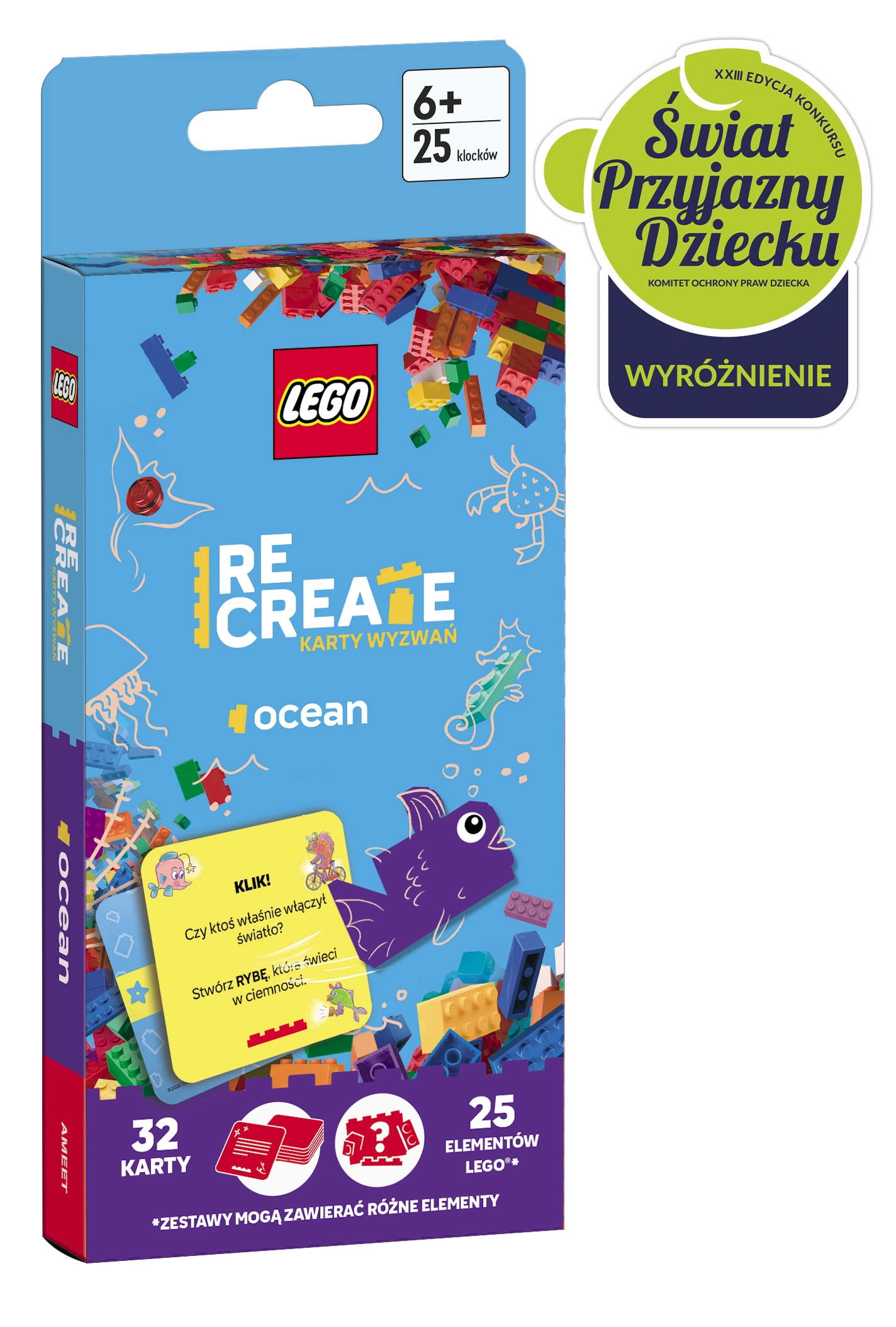 LEGO Recreate. Karty Wyzwań. Ocean - AMEET Studio - nowa | SkupSzop
