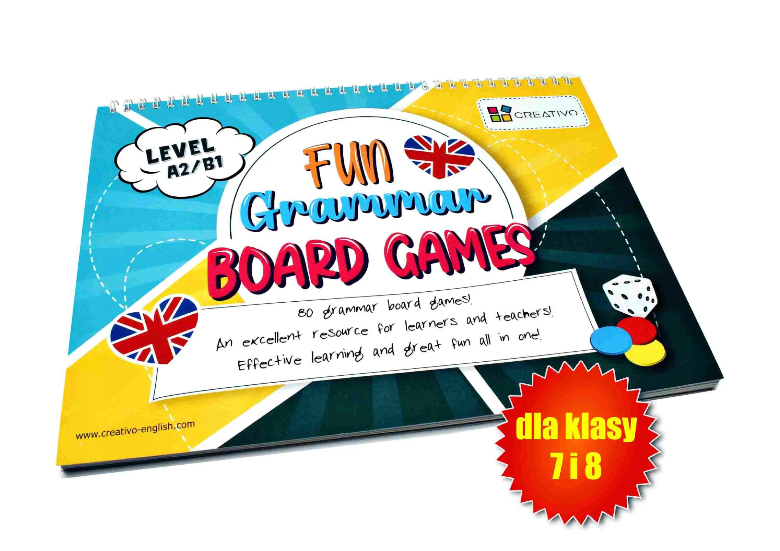 Fun Grammar Board Games. Level A2/B1 - Paweł Dwornik - nowa | SkupSzop